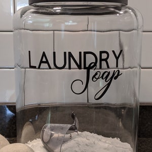 Laundry Soap Label Sticker | Decal Only - Etsy