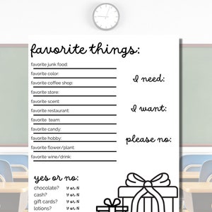 Appreciation Gift Survey Printable | Teacher Gift Survey | Get to Know ...