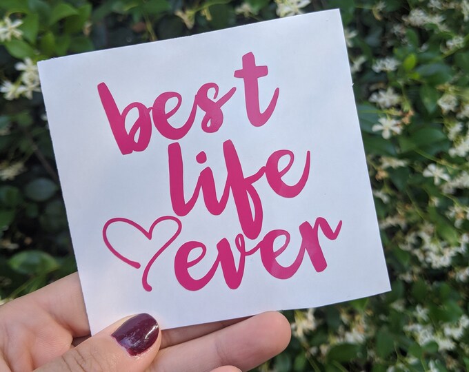 Best Life Ever Vinyl Decal - Etsy