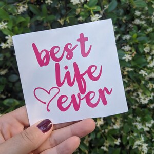 Best Life Ever Vinyl Decal - Etsy