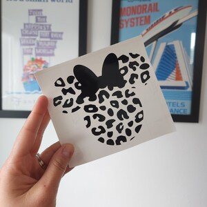 Leopard Print Mouse Vinyl Decal - Etsy