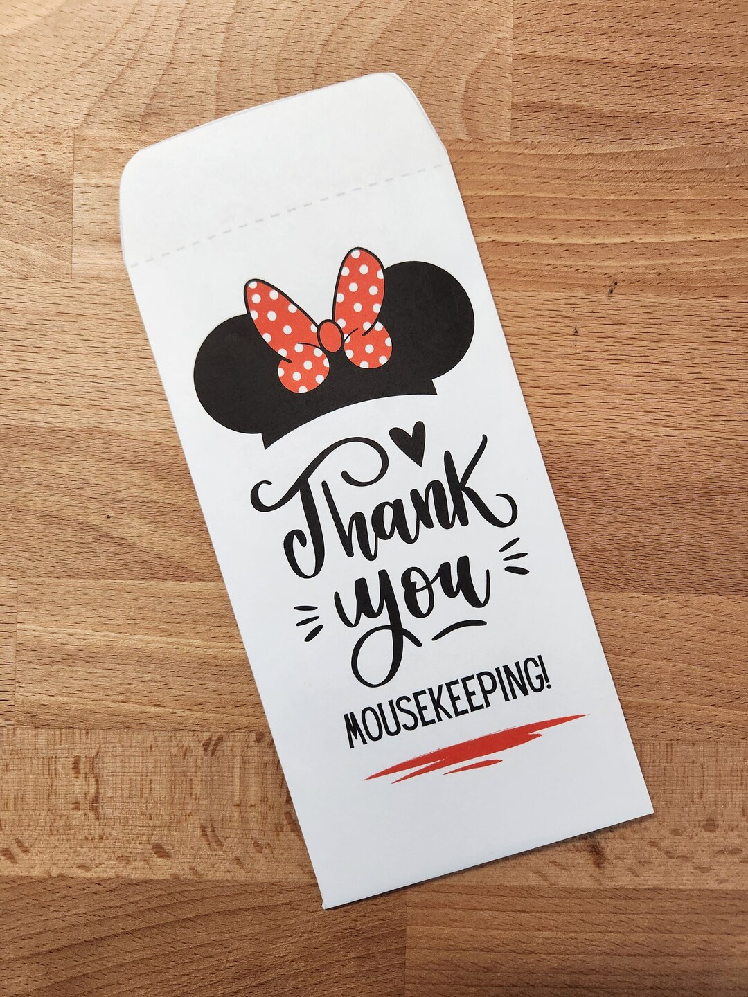 Mousekeeping Tip Envelope Print and Cut Template | Digital Download - Etsy