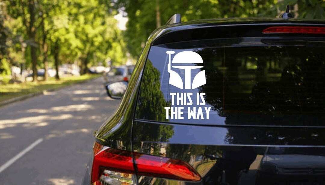 This is the Way Mando Vinyl Decal Sticker - Etsy