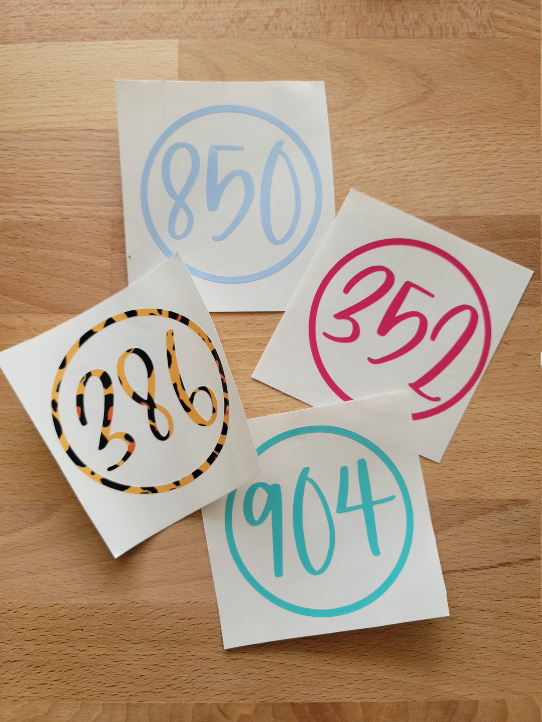 Custom Area Code Vinyl Decal Sticker - Etsy