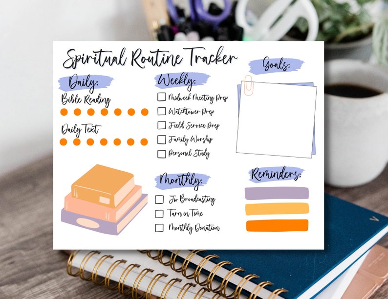 Spiritual Routine Tracker Printable JW Routine Digital - Etsy