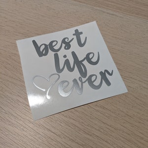 Best Life Ever Vinyl Decal | Etsy