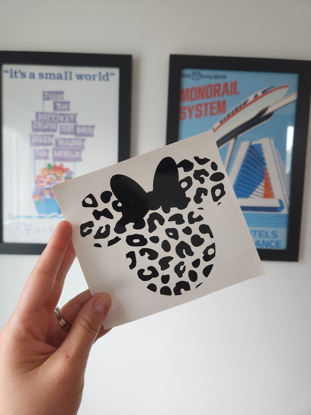 Leopard Print Mouse Vinyl Decal - Etsy