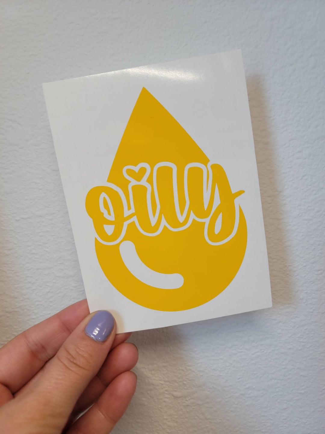 Oily Vinyl Decal Sticker - Etsy