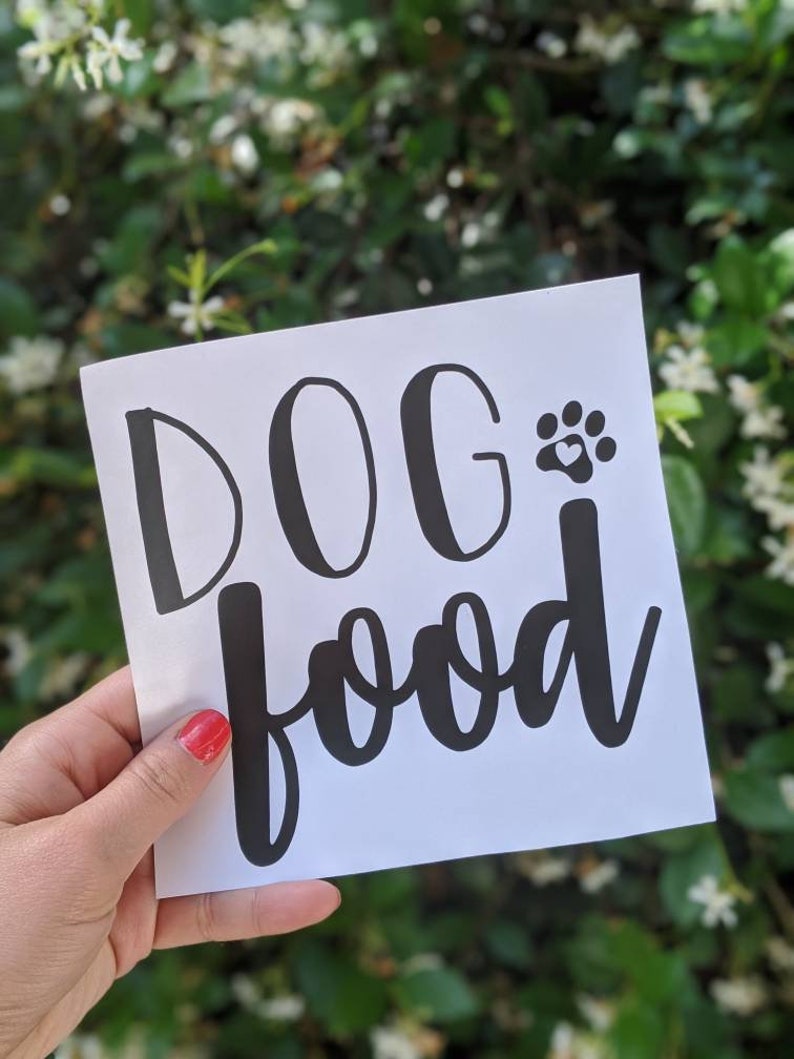 Dog or Cat Food Container Decal Label Only - Etsy