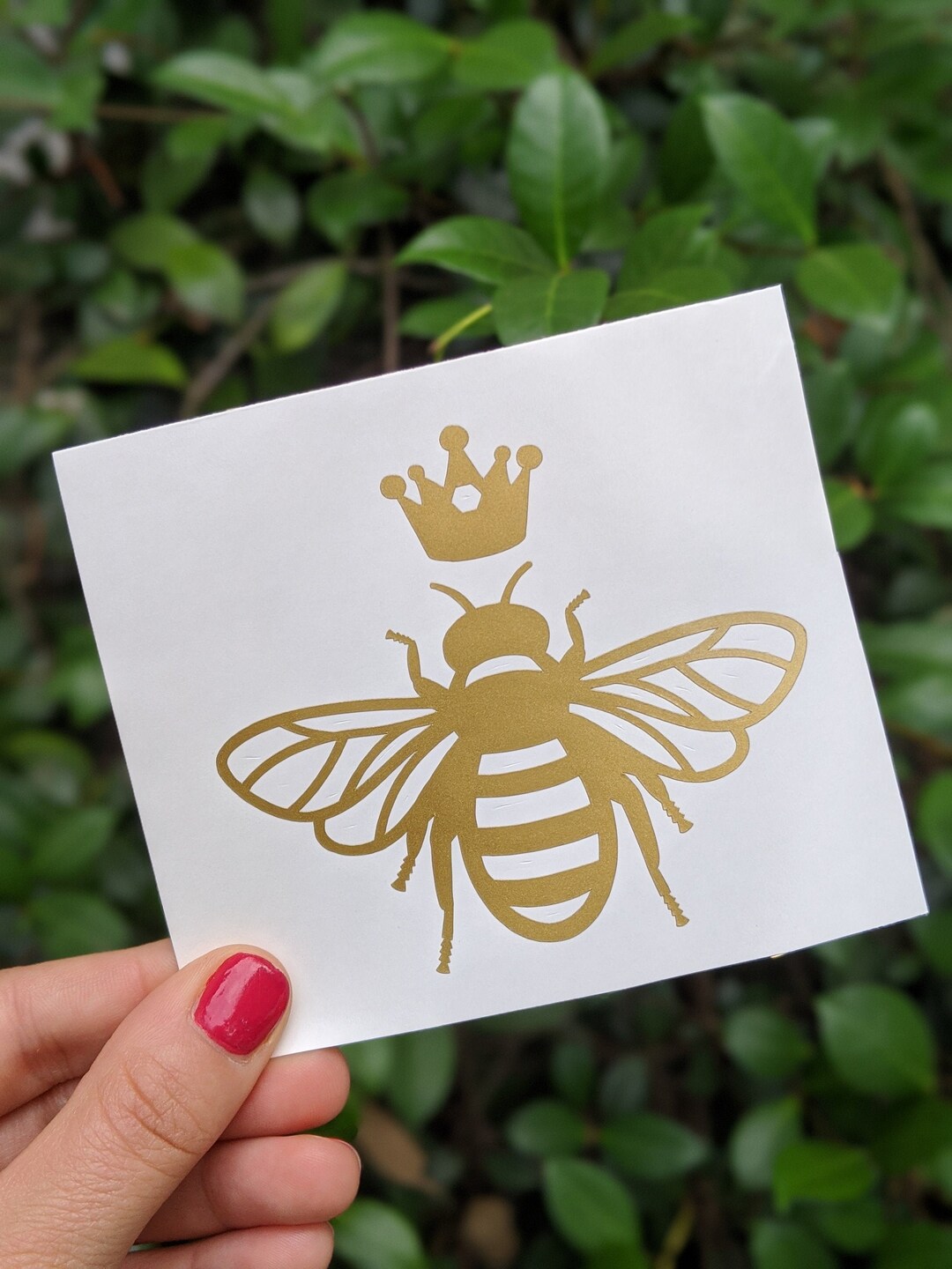 Queen Bee Vinyl Decal Sticker | Car Window Decal Sticker | Laptop ...