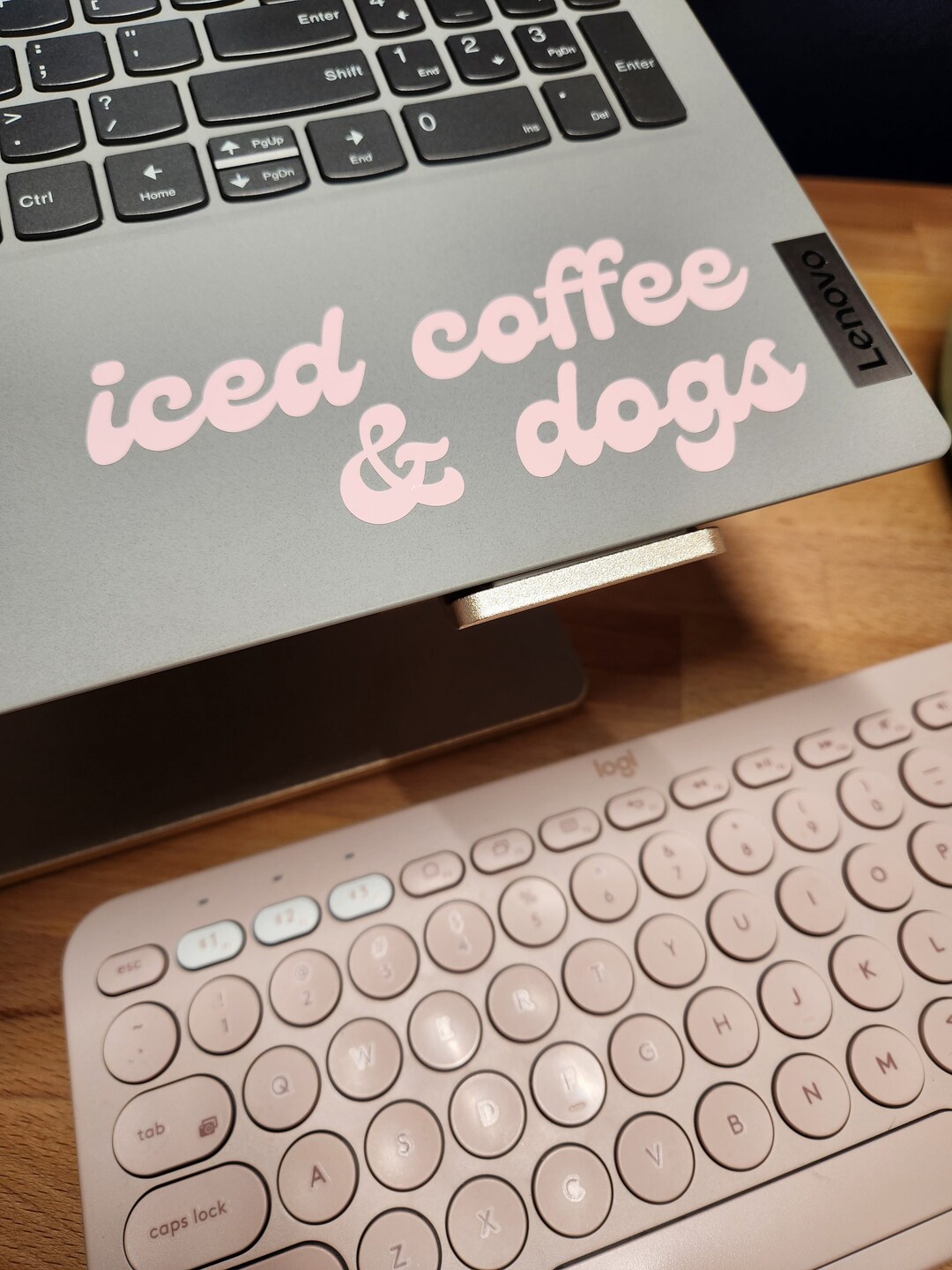Iced Coffee and Dogs Vinyl Decal Sticker - Etsy