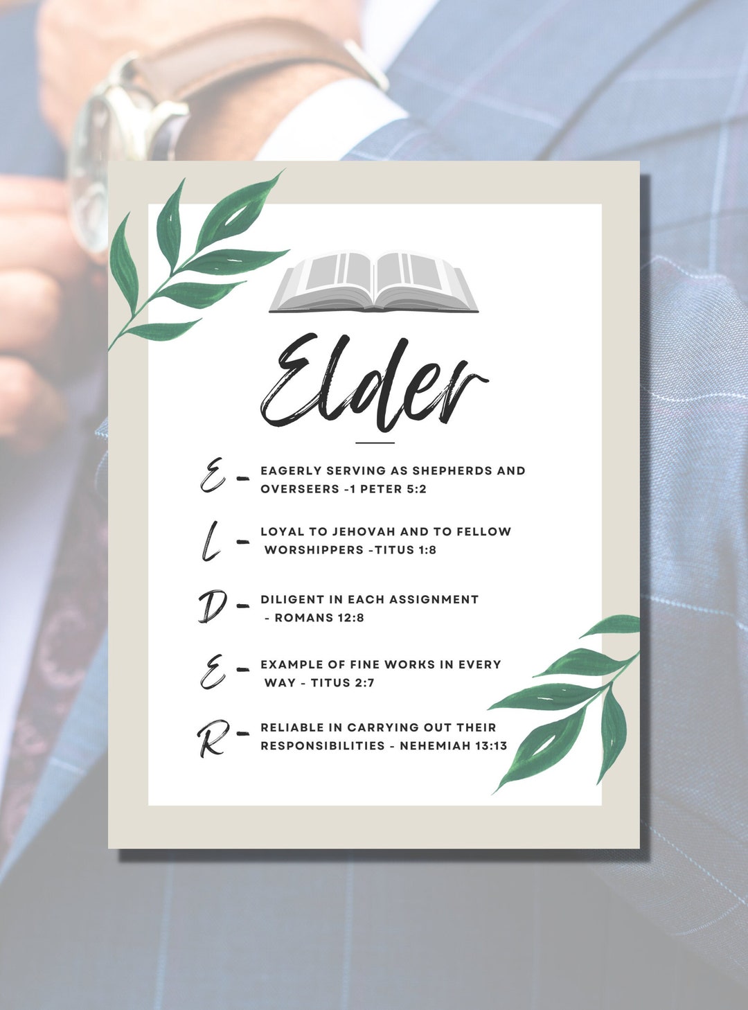 Elder Acrostic Poem Printable | Elder Gift Digital Download - Etsy