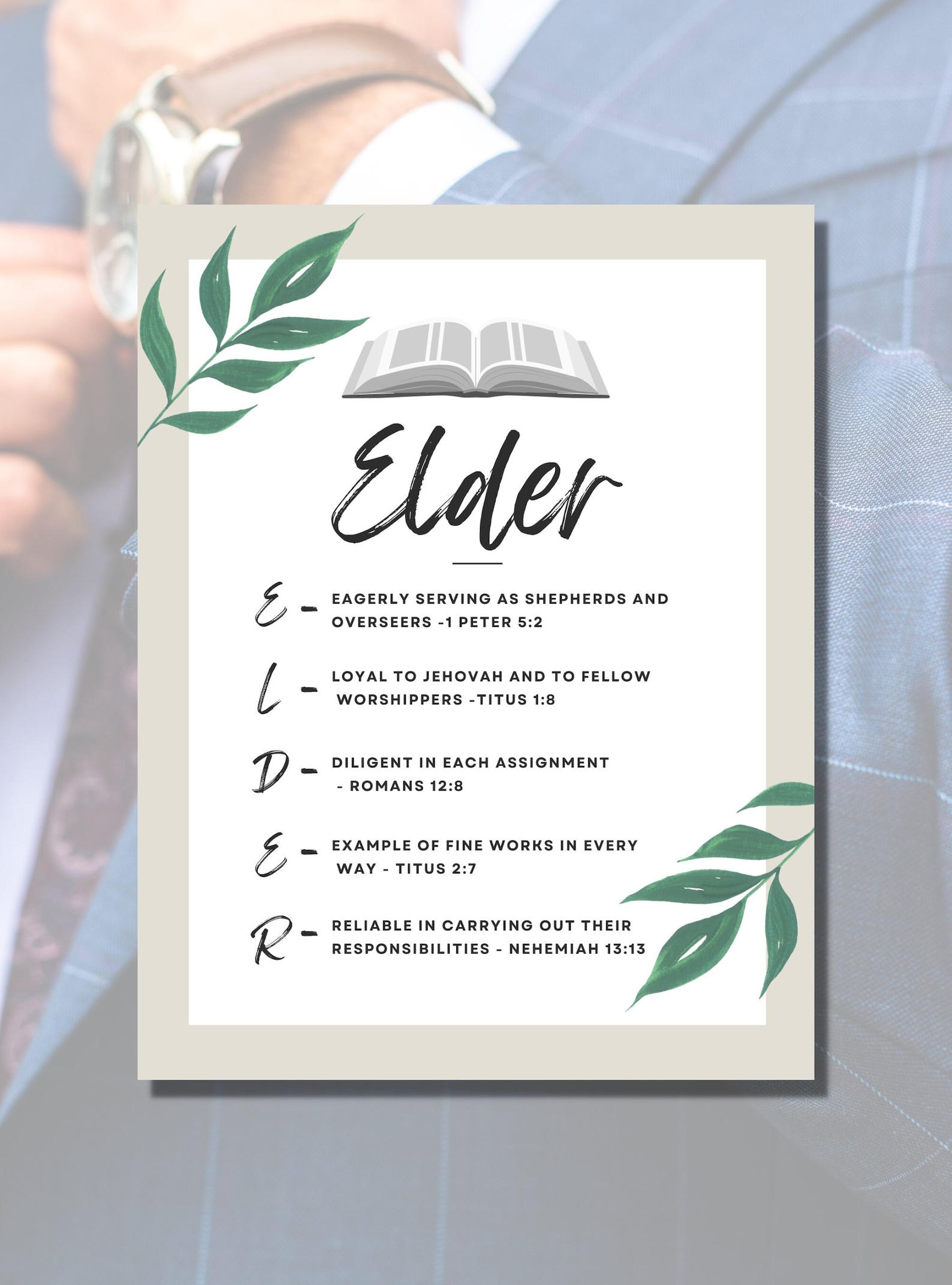 Elder Acrostic Poem Printable | Elder Gift Digital Download - Etsy