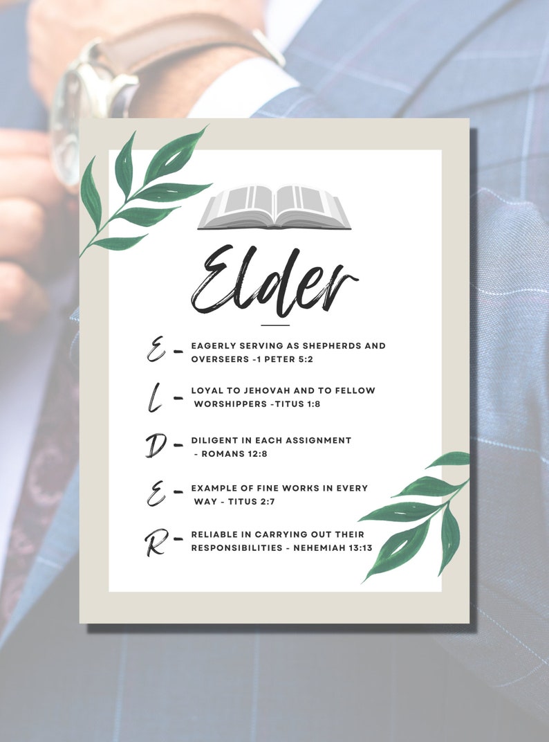 Elder Acrostic Poem Printable | Elder Gift Digital Download - Etsy