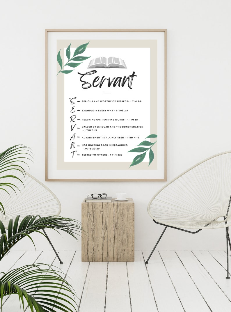 Ministerial Servant Acrostic Poem Art Print (digital Download) - Etsy