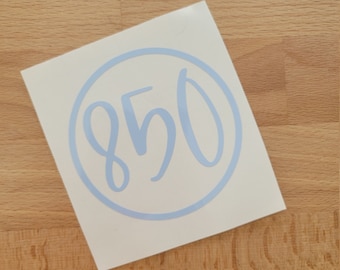 Area Code Window Decal - Etsy