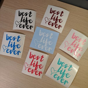 Best Life Ever Vinyl Decal - Etsy
