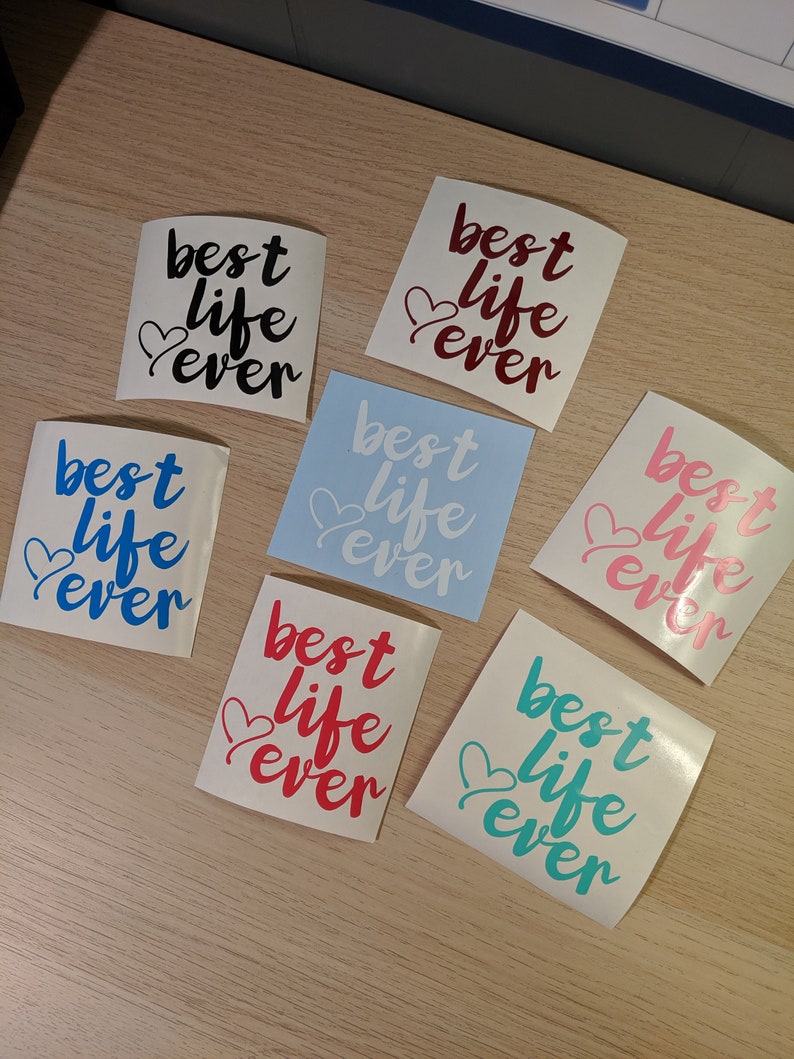 Best Life Ever Vinyl Decal - Etsy