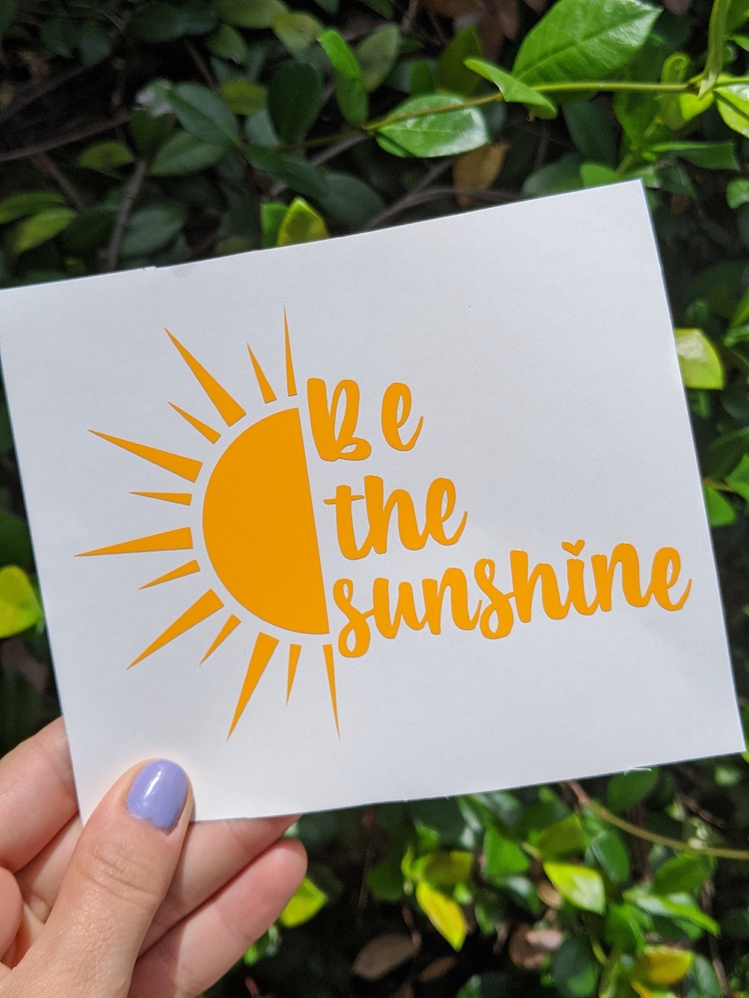Be the Sunshine Vinyl Decal Sticker | Sunshine Laptop Sticker | Car ...