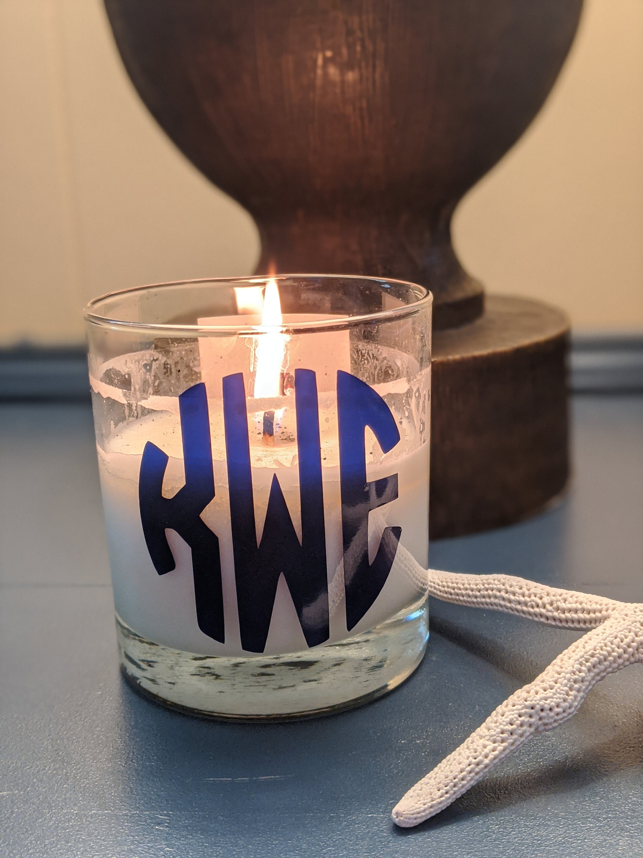 Circle Monogram Vinyl Decal Sticker Laptop Monogram Car Key - Etsy