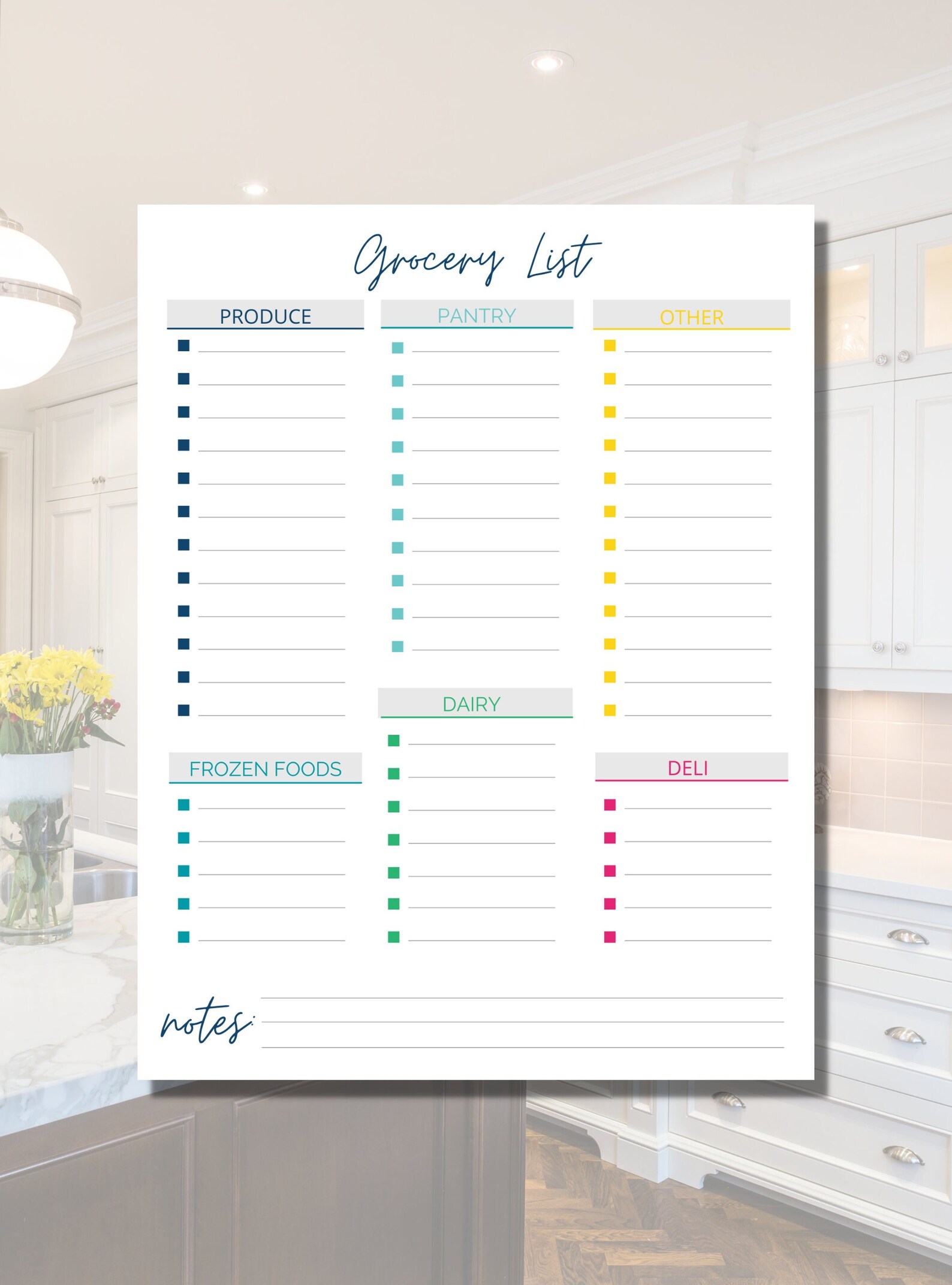 Grocery List Planning Printable Digital Download - Etsy