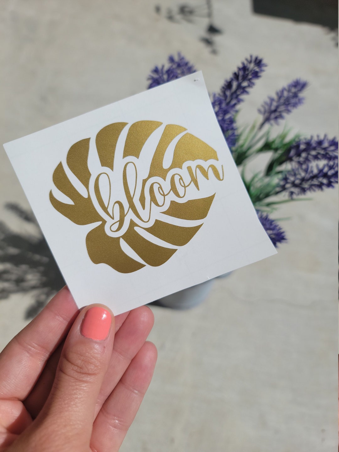 Bloom Vinyl Decal Sticker | Plant Decal - Etsy