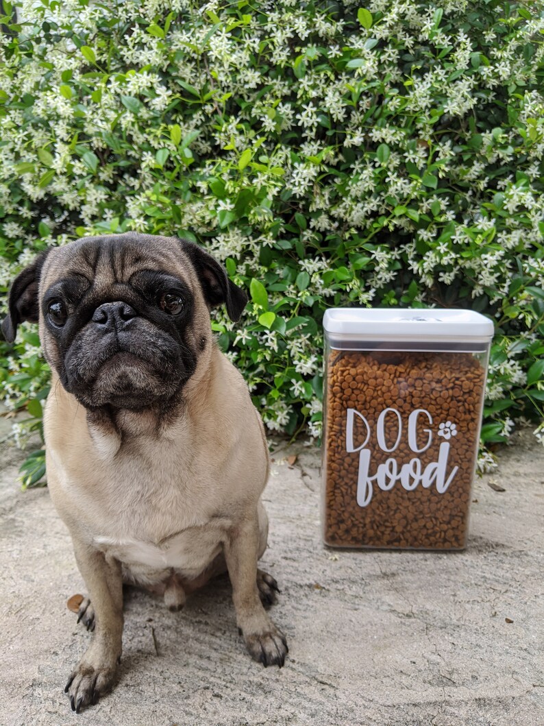 Dog or Cat Food Container Decal Label Only - Etsy