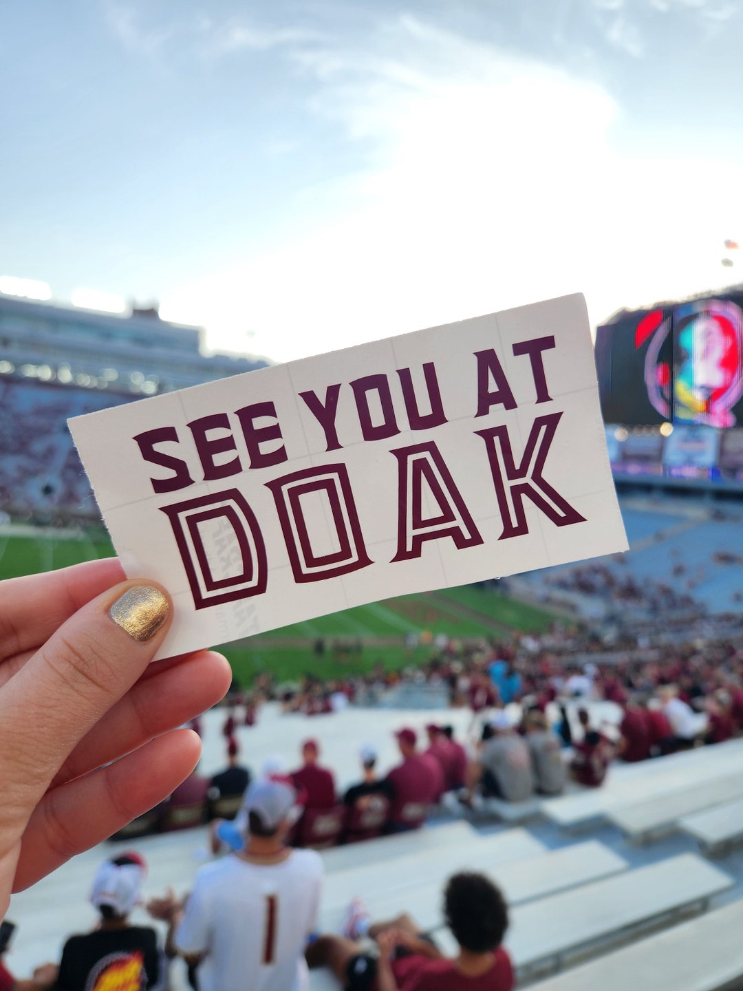 See You at Doak | FSU Vinyl Decal Sticker - Etsy