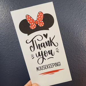 Mousekeeping Tip Envelope Print and Cut Template | Digital Download - Etsy