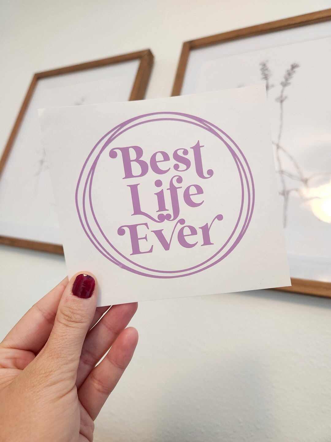Best Life Ever Vinyl Decal Sticker | JW Gift - Etsy