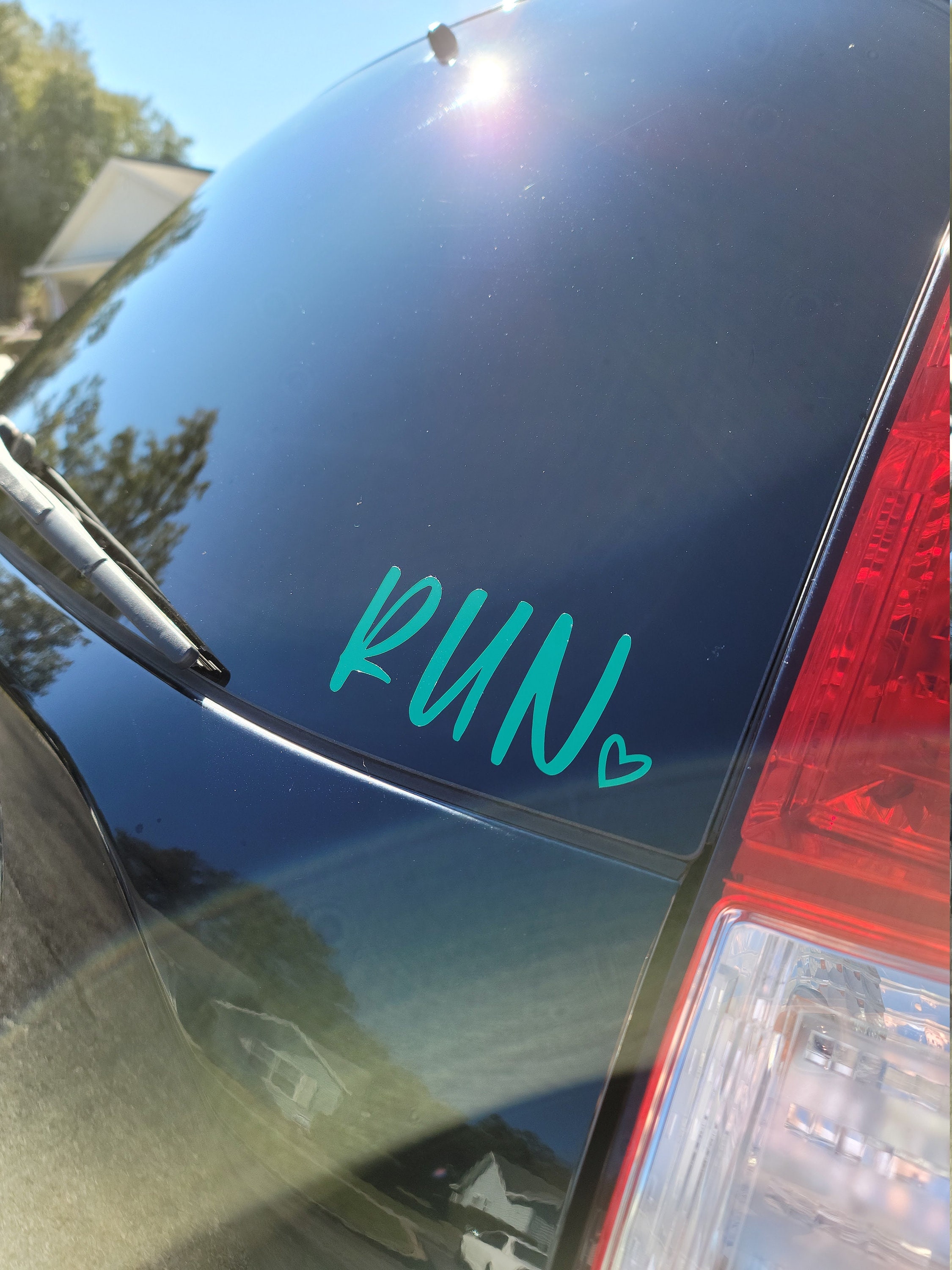 Run Vinyl Decal Sticker Runner Gift Run Car Decal - Etsy