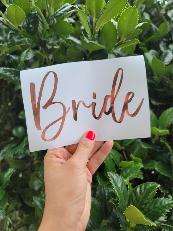 Bride Vinyl Decal Sticker - Etsy
