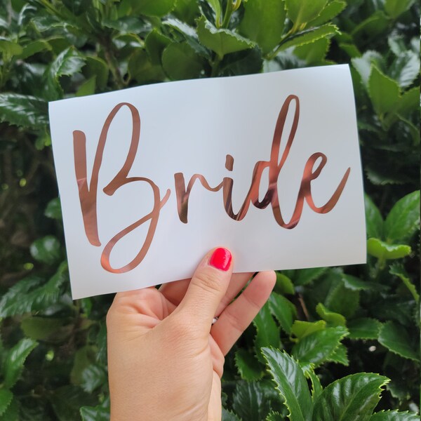 Bride to Be Vinyl Decal - Etsy