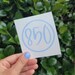 Custom Area Code Vinyl Decal Sticker - Etsy