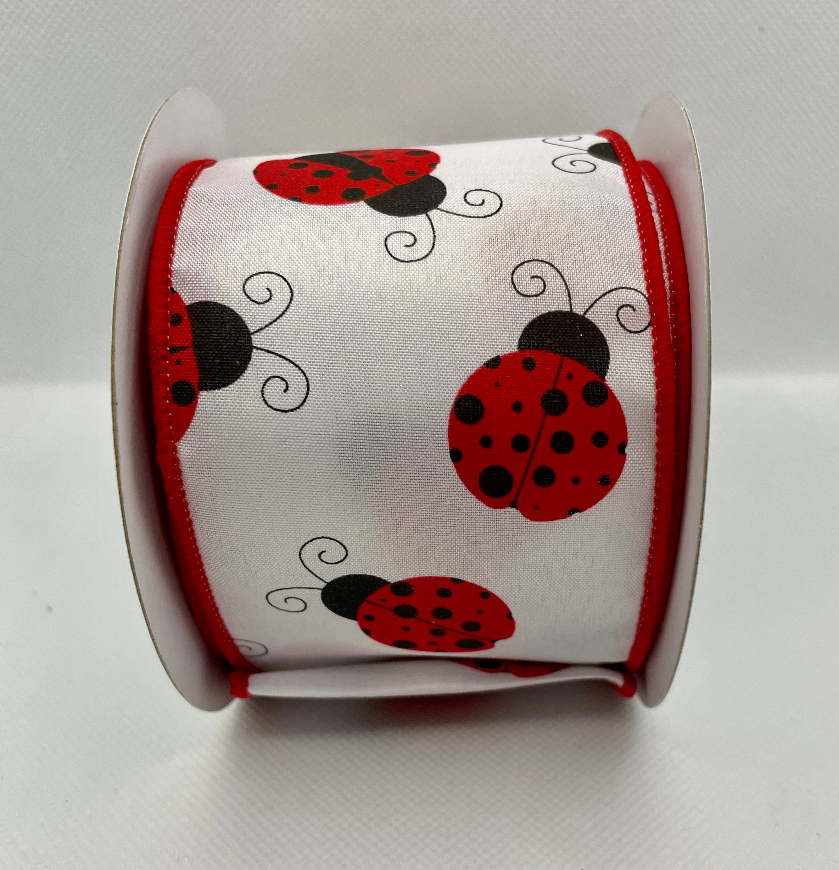 Ladybug Wired Edge Ribbon, Ladybug Decor, Craft Supplies - Etsy