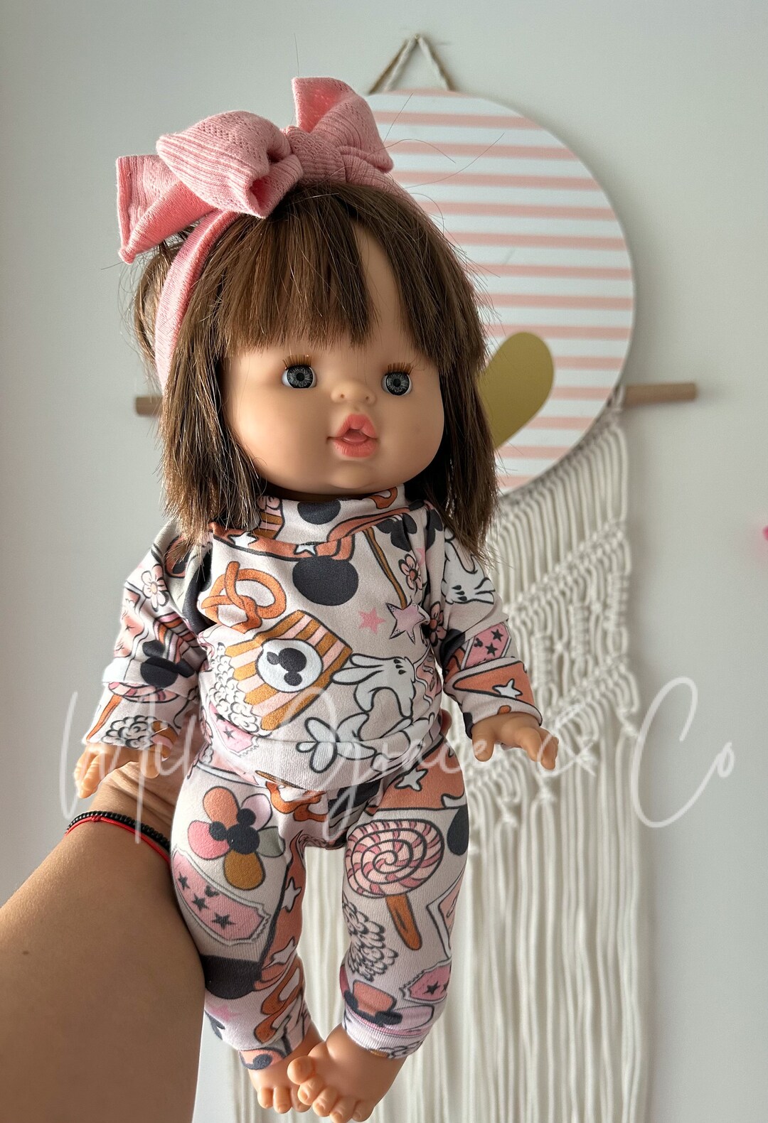 Doll Lounge Set Doll Valentines Outfit Minikane Doll - Etsy