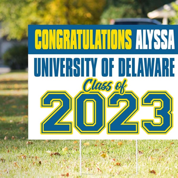 Delaware Yard Sign - Etsy