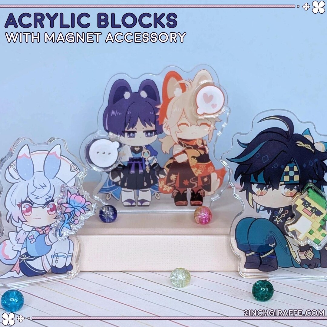 Genshin Acrylic Blocks - Etsy