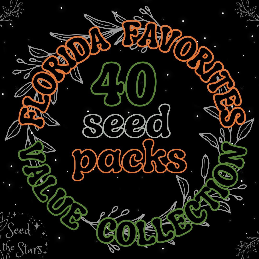 Florida Favorites Seed Collection – 40 Organic Seed Packets, Florida ...
