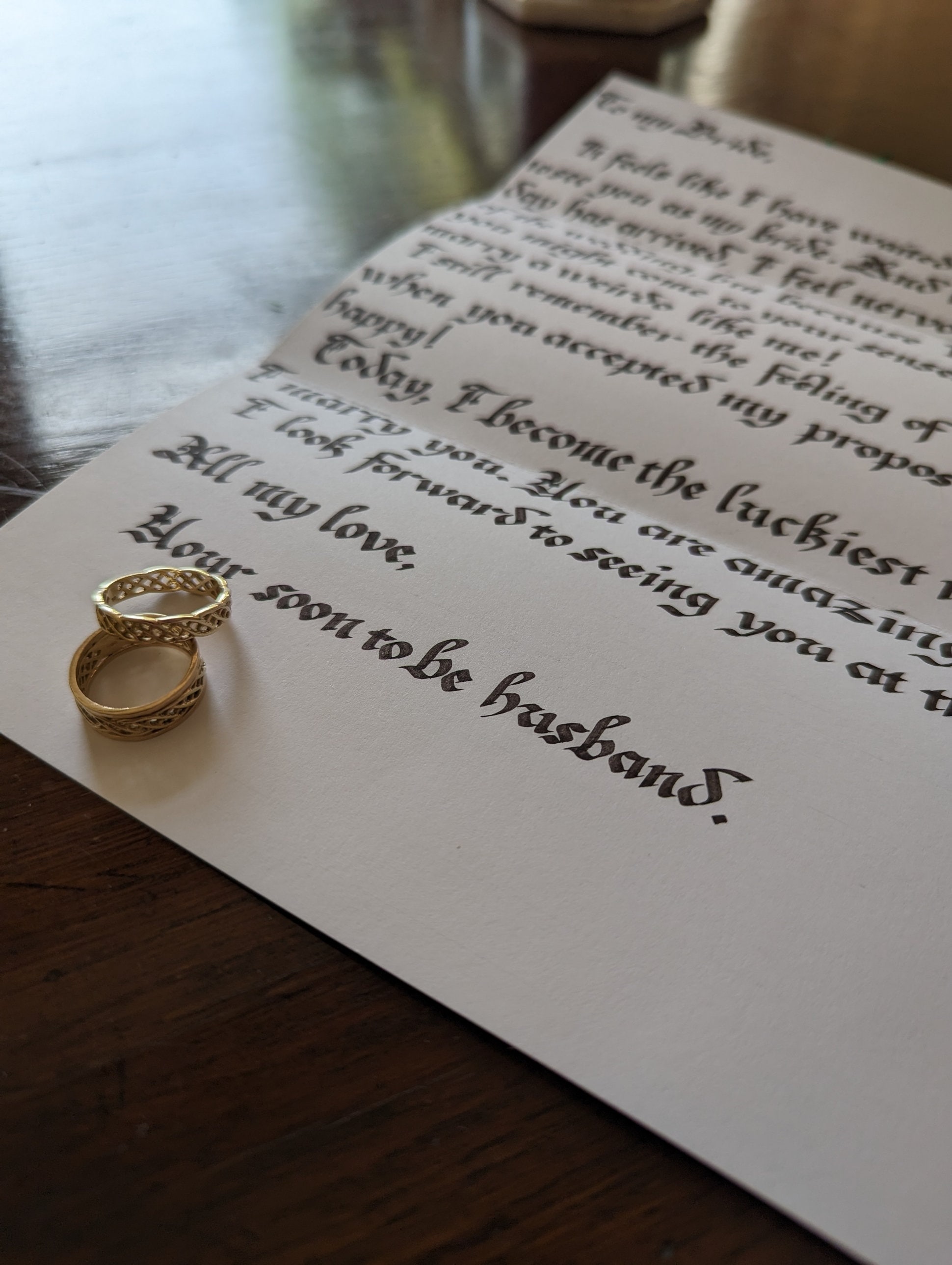 Personalised Wedding Day Letter to the Bride/groom - Etsy