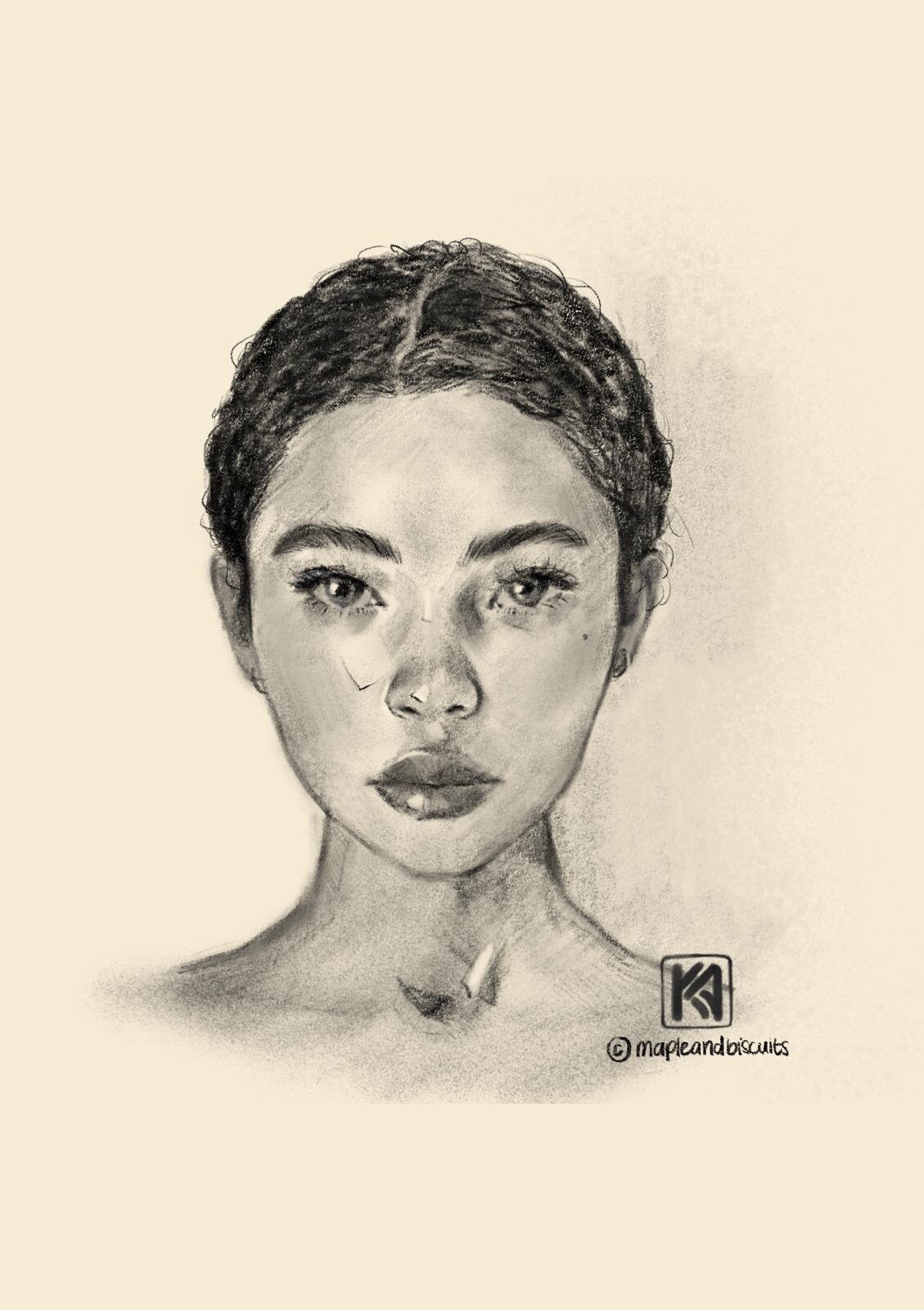Custom Pencil Sketch Portrait | Hand-drawn Digital Illustration ...