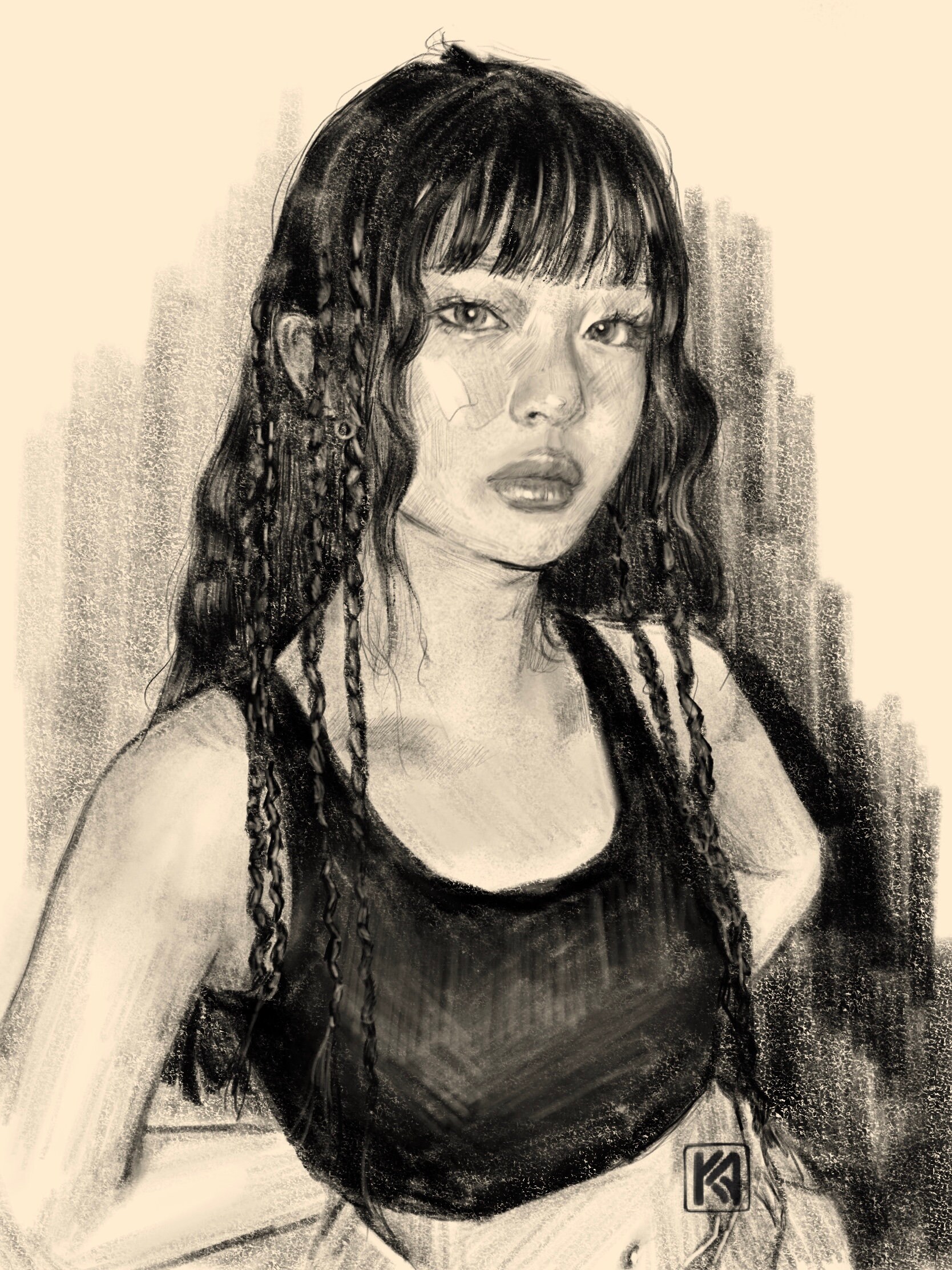 Custom Pencil Sketch Portrait | Hand-drawn Digital Illustration ...