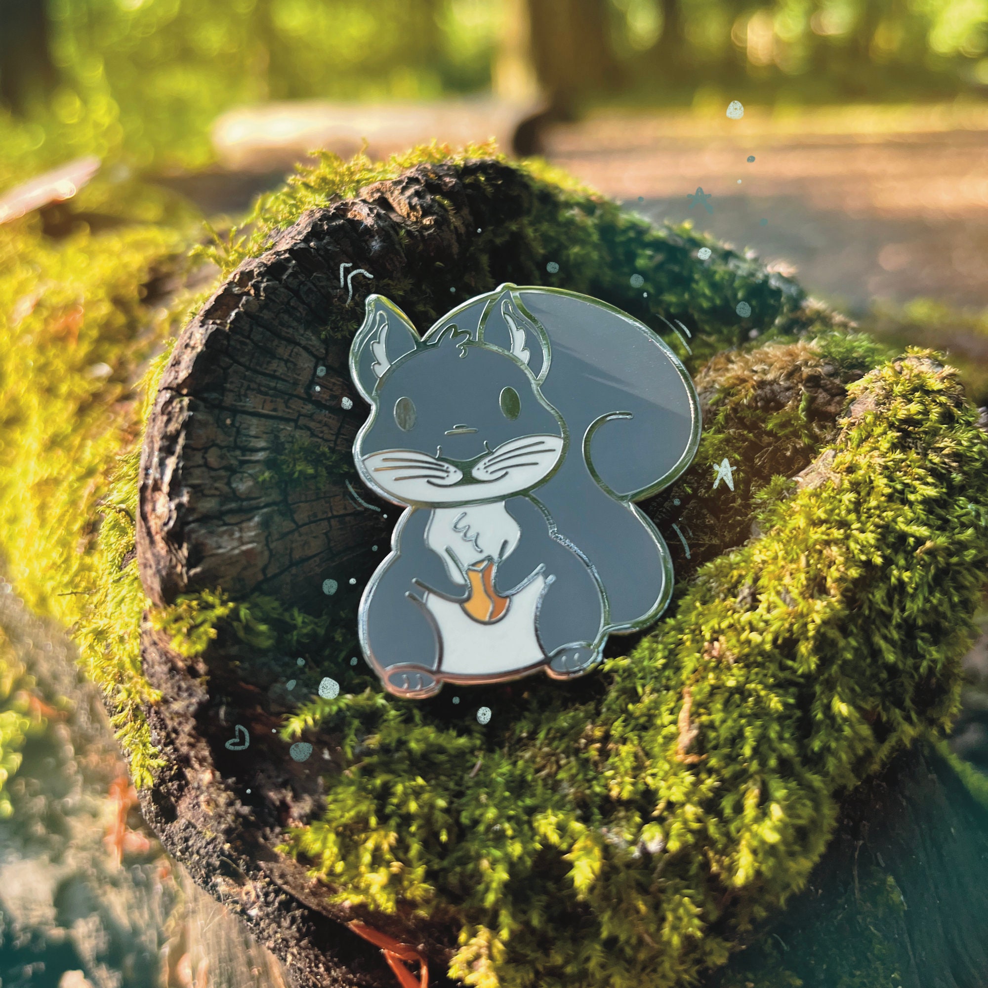 Larry the Squirrel Hard Enamel Pin Squirrel Pin Kawaii Cute Accessories ...
