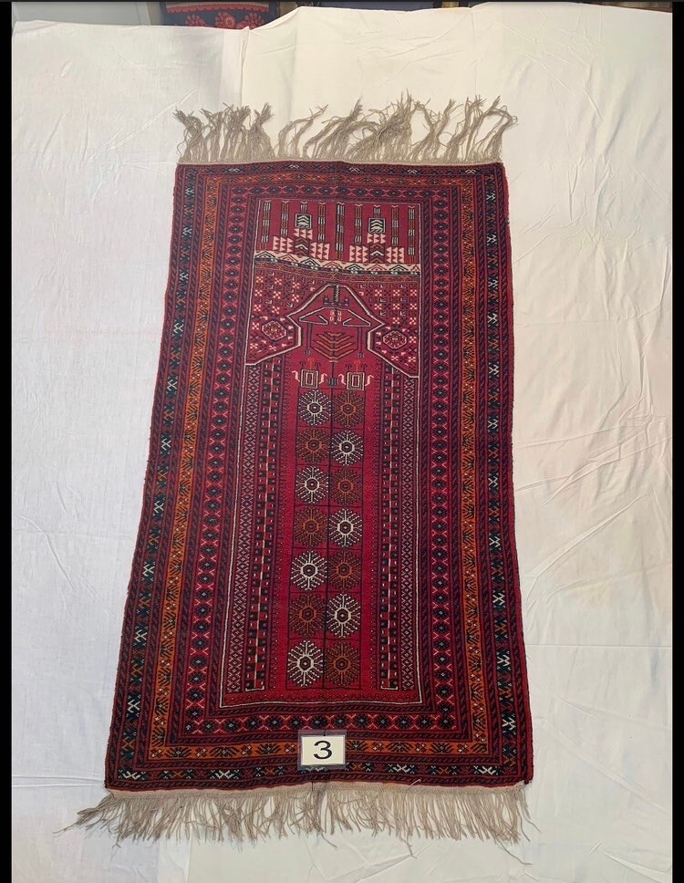 Vintage Handwoven Middle Eastern Rug 4x6 - Etsy
