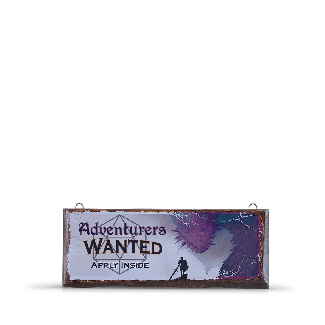 Adventurers Wanted Apply Inside - Wall Hanging - Wooden Sign - Wood Art ...