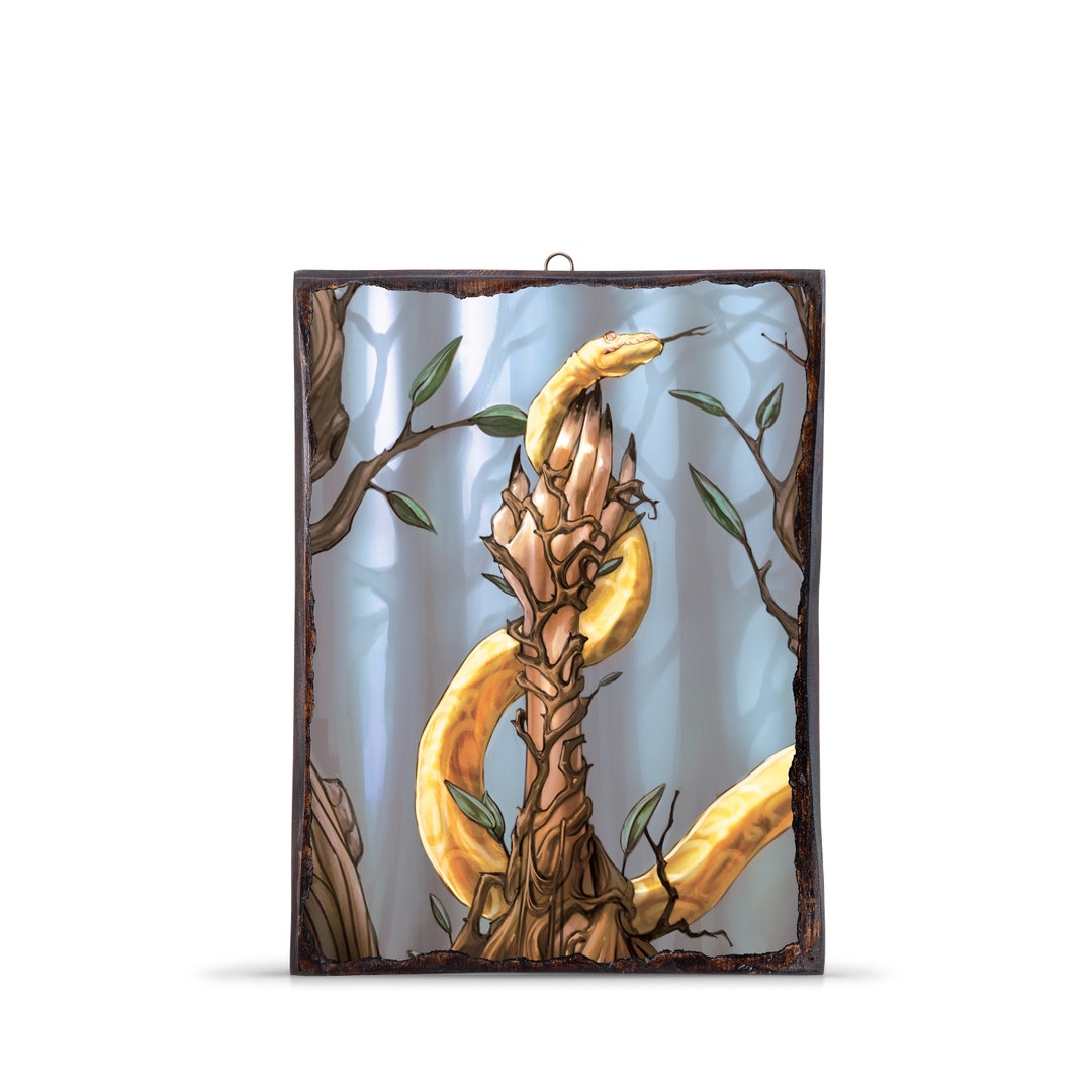 Dryad- Wooden Frame - Hand Collection - Fantasy Decor - Tree Spirit ...