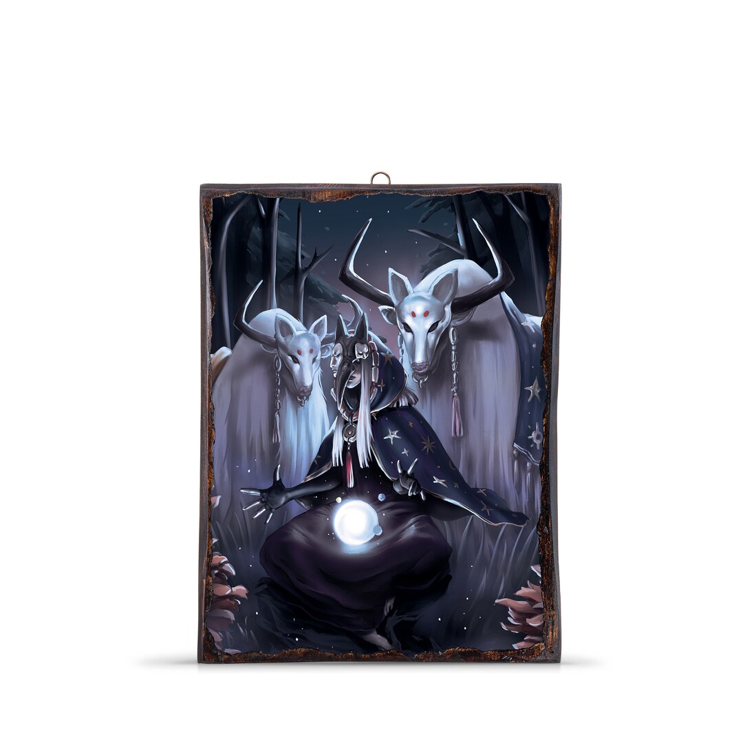 Spiritual Awakening - Wooden Frame - Ritual - Wall Hanging - Forest ...