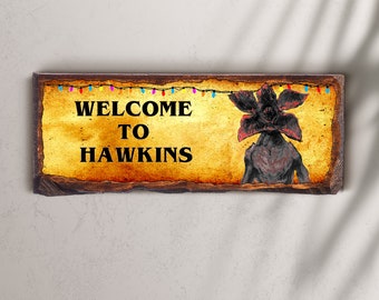 Welcome to Hawkins Sign | Etsy