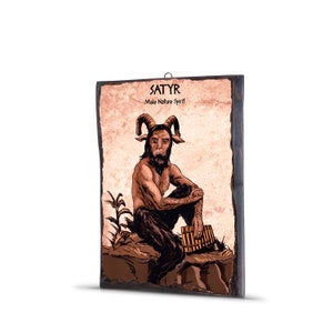 Satyr Mythical Creatures Fantasy Beasts Wood Art Home Decor bedroom ...