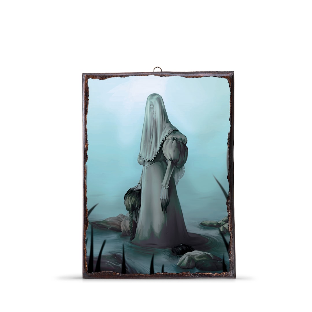 La Llorona - Wooden Frame - Mexican Folklore - Myth and Legends - Wall ...